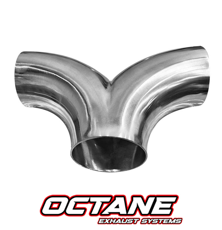 Pre-Fabricated 304 Stainless Steel Y-Pipe – Octane Exhaust Systems